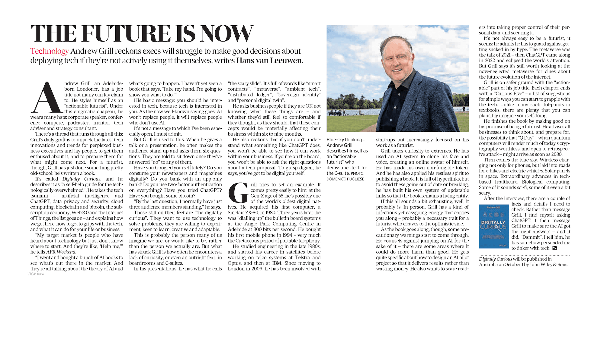 Digitally Curious Featured in the Australian Financial Review ...